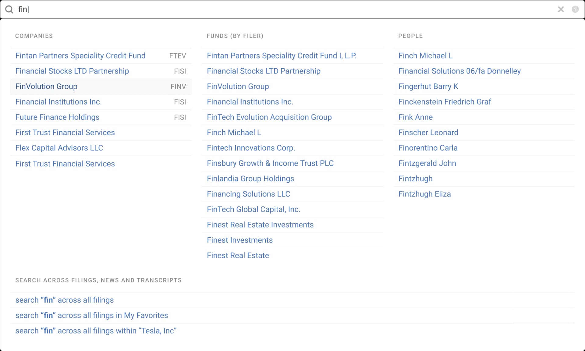 CapEdge: Search SEC Filings and Earnings Transcripts